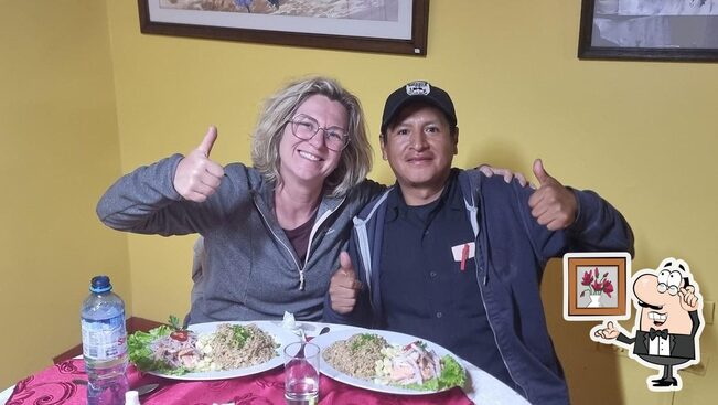 Menu at Pinazo's restaurant, Puno