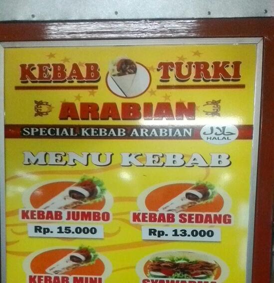 Kebab Turki Arabian restaurant, Semarang - Restaurant reviews