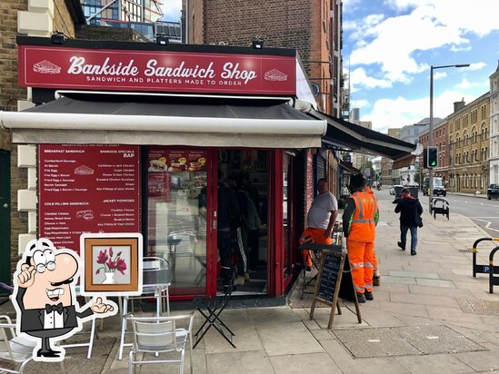 Menu at Bankside Sandwich Bar, London, 142A Southwark St