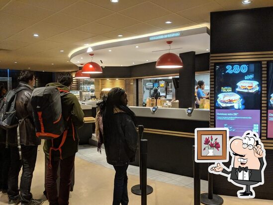 Menu at McDonald's restaurant, Paris, Bd de Vaugirard 31