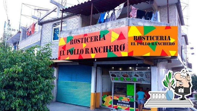 Menu at El pollo Ranchero restaurant, Acapulco, Av. Lazaro Cardenas