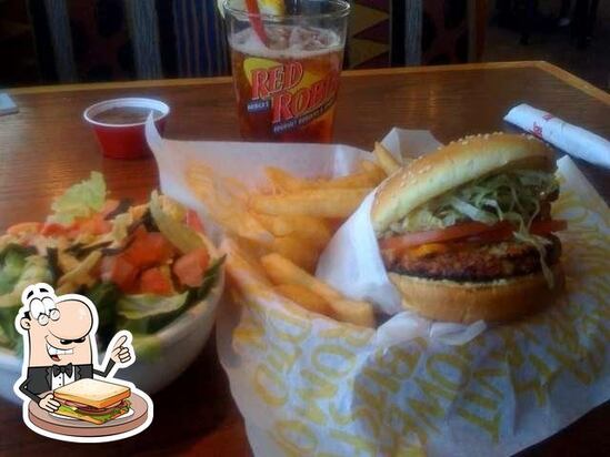 Menu at Red Robin Gourmet Burgers and Brews restaurant, Los Angeles ...