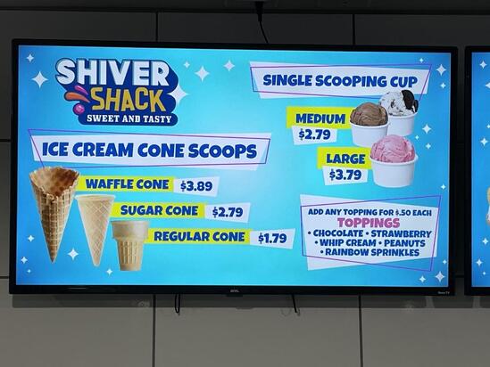 Menu at Shiver Shack 915 desserts, El Paso