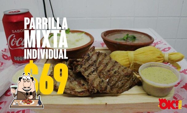 Carta del restaurante Ok Pollo, Ciudad del México