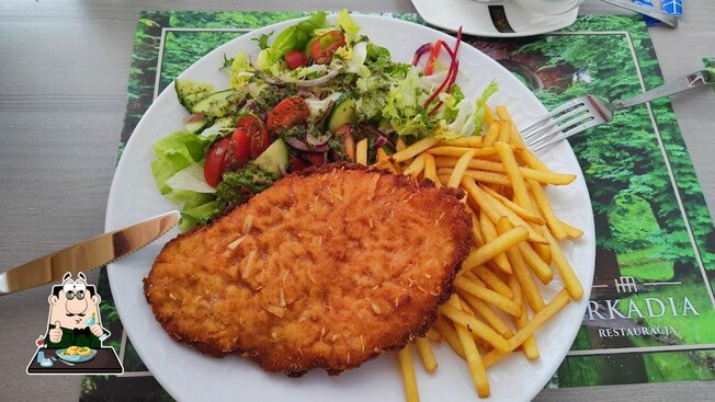 Menu at Arkadia restaurant, Nieborów