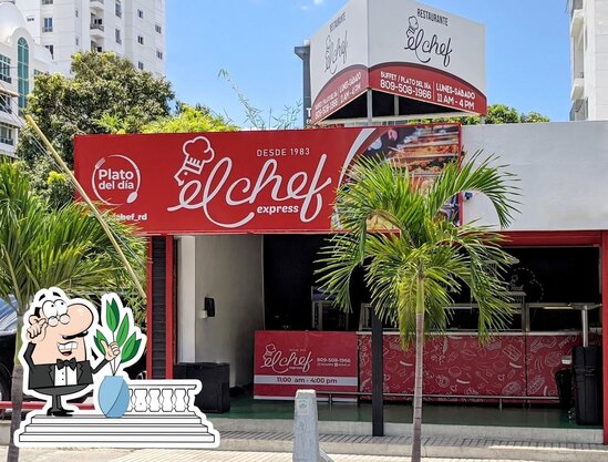 Menu at El Chef Express restaurant, Santo Domingo, F345+MMH