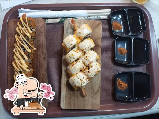 Menu at Oishi Sushi restaurant, Semarang