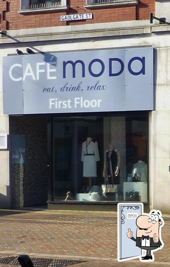 Menu at Cafe Moda, Stafford