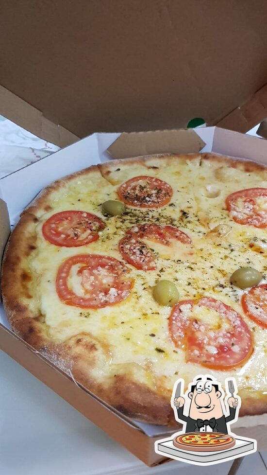 Menu at La Mafia di pizza restaurant, Santos