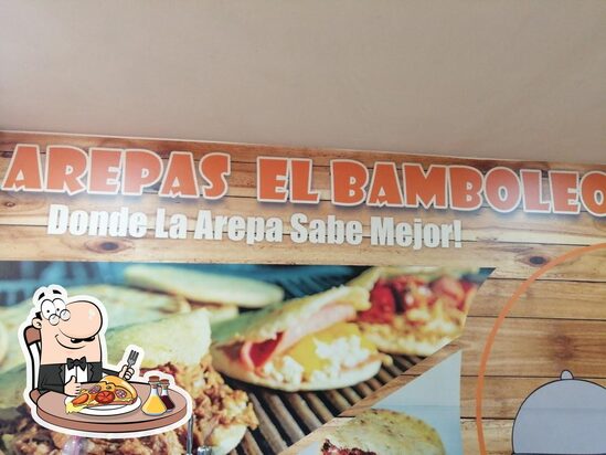 Menu at Arepas El Bamboleo restaurant, Bogotá