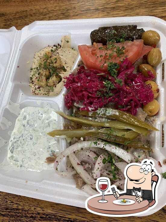 Menu at Taste of Jerusalem restaurant, Fairborn