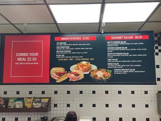 Menu at Wall Street Deli, Birmingham, 535 Richard Arrington Jr Blvd S