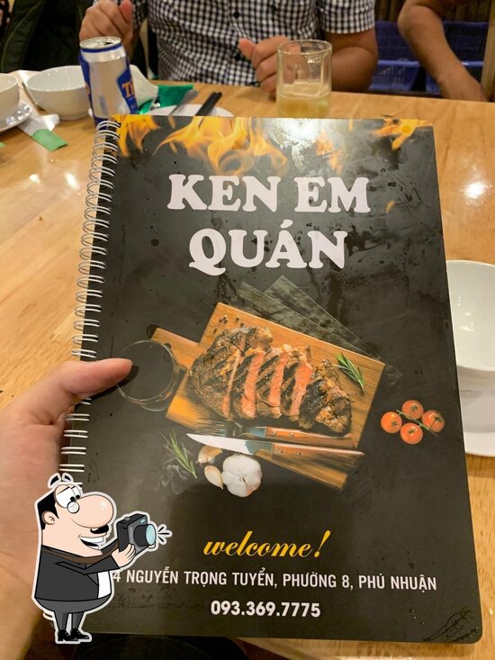 Menu at Ken Em Quán restaurant, Ho Chi Minh City