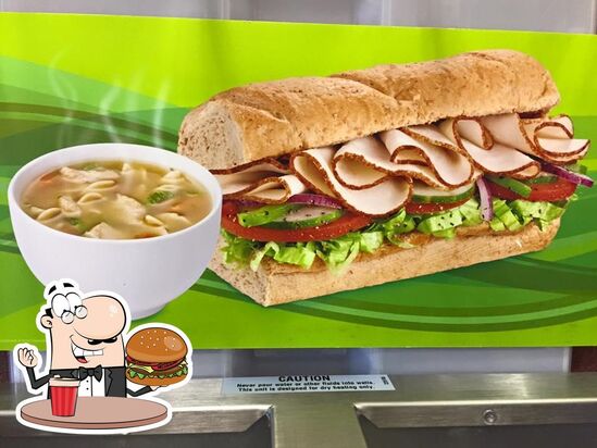 Menu at Subway fast food, South Congaree