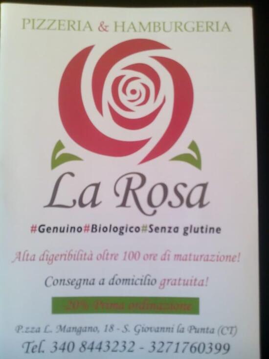 Menu da PIZZERIA LA ROSA, San Giovanni La Punta