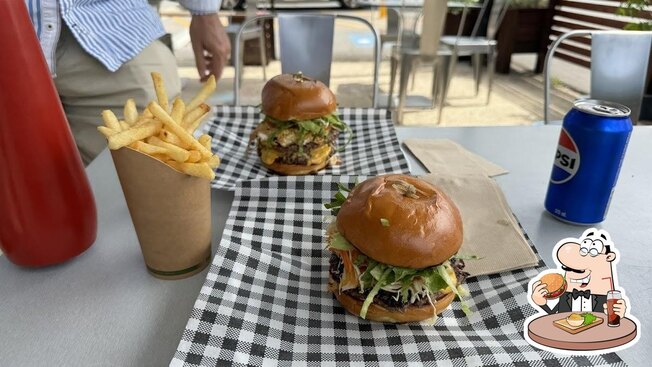 Menu at Söder Burgers restaurant, Lesmurdie