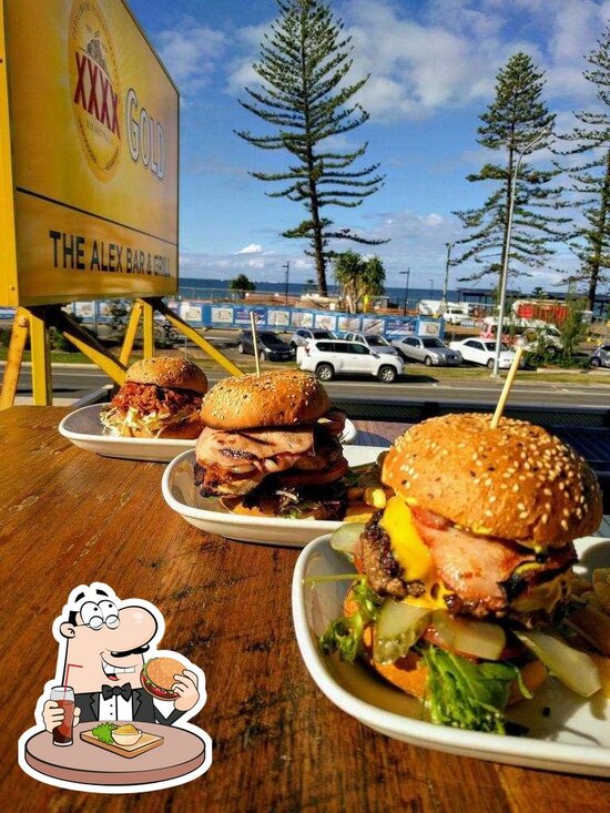 Menu at The Alex Bar & Grill, Alexandra Headland