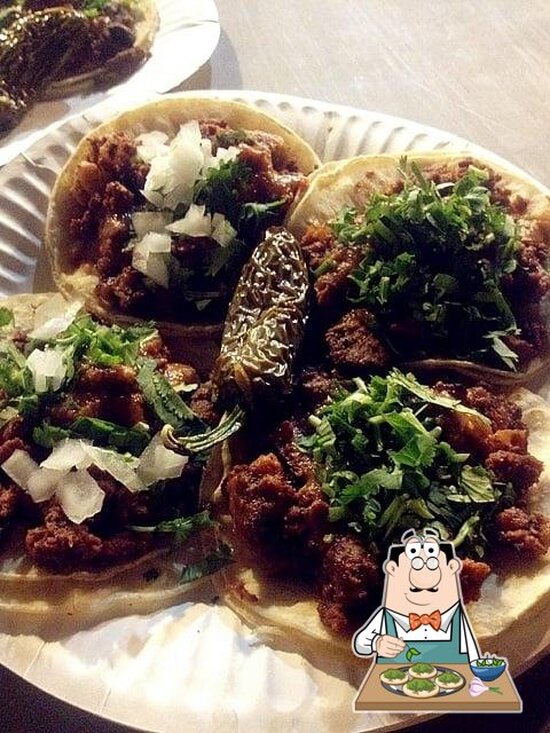 Menu at Chiqui's Taco restaurant, Los Angeles