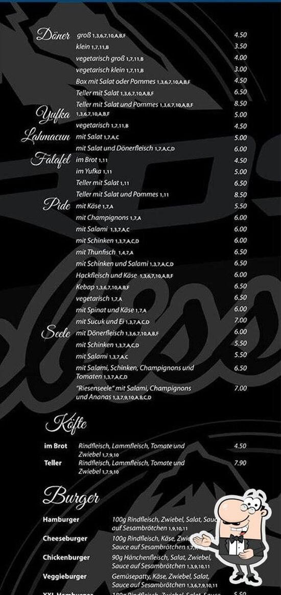 Speisekarte von Toros Imbis Kebap & Pizza, Spaichingen