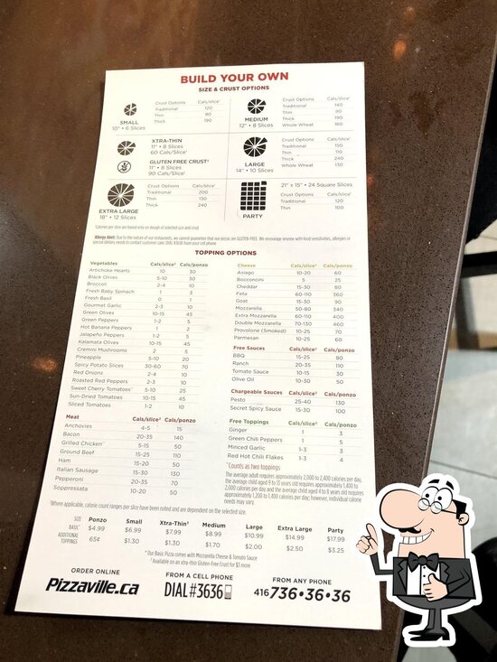 Pizzaville, Brampton - Restaurant menu, prices and reviews