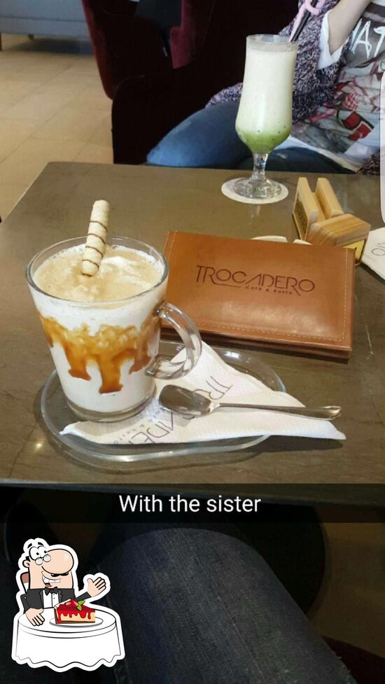 Menu at Trocadero cafe, Sfax, Route Lafrane