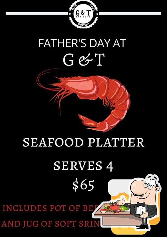 Menu at G & T Schnitzel Bar, Merbein, 89 Game St