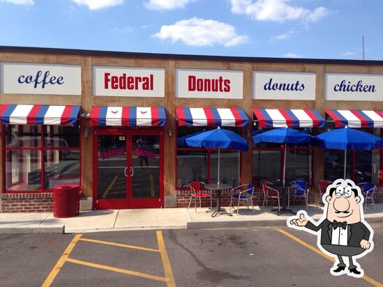 Menu at Federal Donuts fast food, Philadelphia, 701 N 7th St