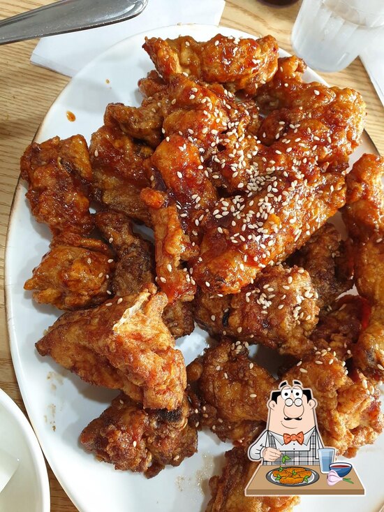 Menu at Gimhae Chicken restaurant, Daegu
