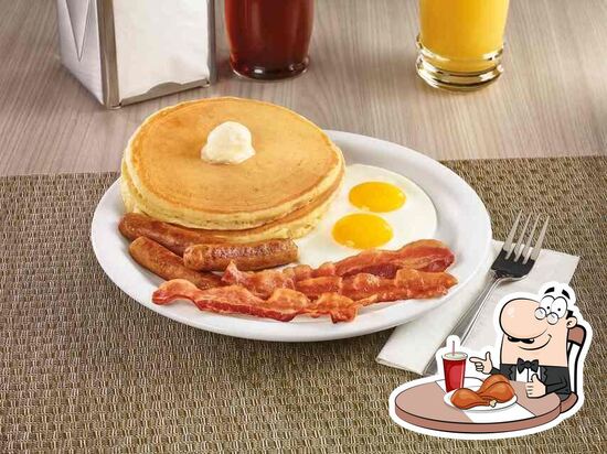 Menu at Denny's fast food, Aurora, S Havana St