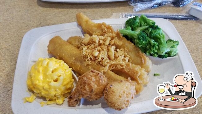 Menu at Captain D's fast food, Lexington