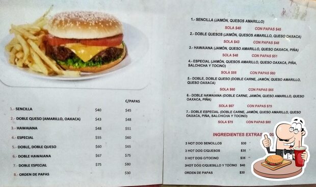 Menu at LOS TITOS restaurant, Ecatepec de Morelos