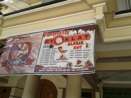 Menu at Family Nyoklat Klasik cafe, Ngloning, Jl. Kumban-Slahung