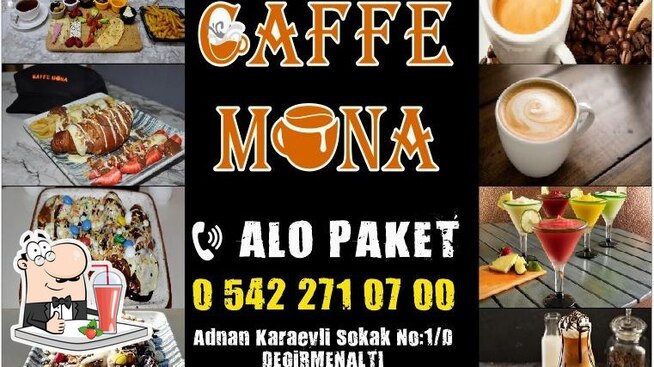 Menu at Caffe Mona, Tekirdağ