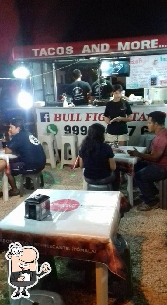 Menu at Bull Fight Taco restaurant, Merida