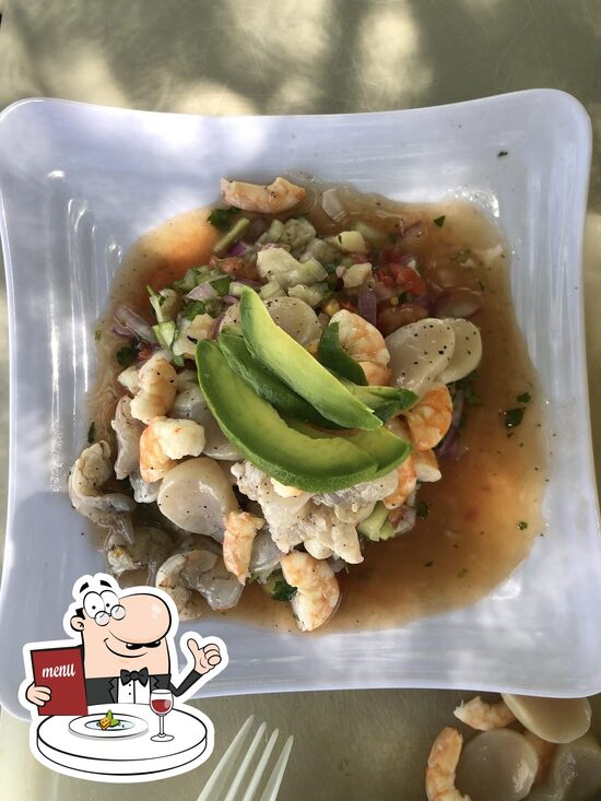 Menu at Mariscos el Veneno restaurant, Hermosillo