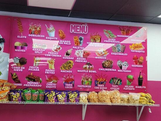Menu at Paleteria La Michoacana De Reno, Sparks