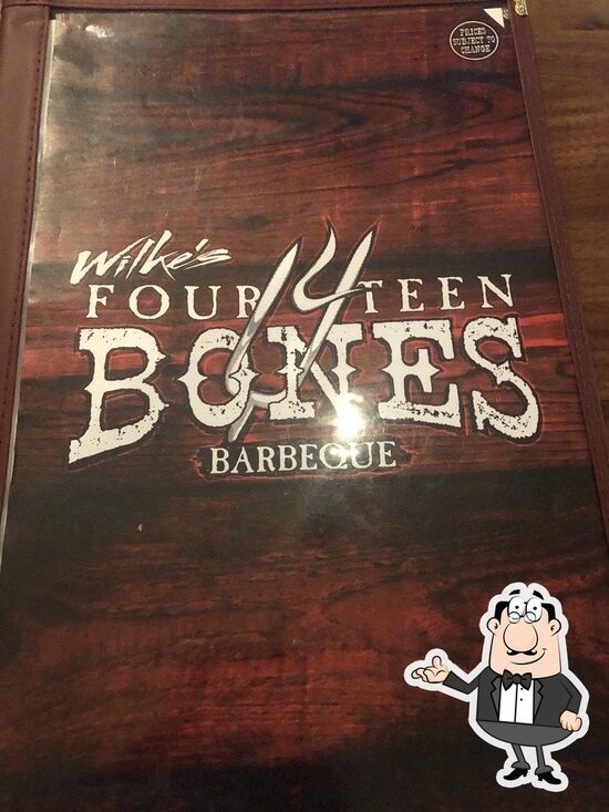 Menu at Wilke's 14 Bones BBQ, Vero Beach
