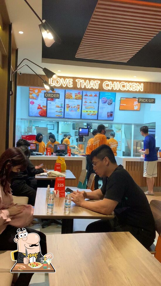 Menu at Popeyes PIK restaurant, North Jakarta
