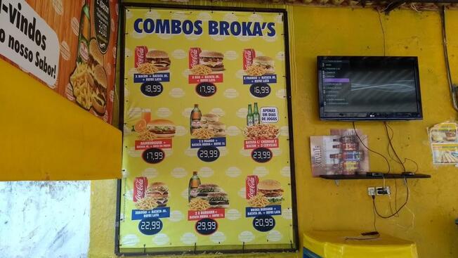 Brokas Burguer pub & Bar, Olinda, R. Manoel Graciliano de Souza - Menu ...