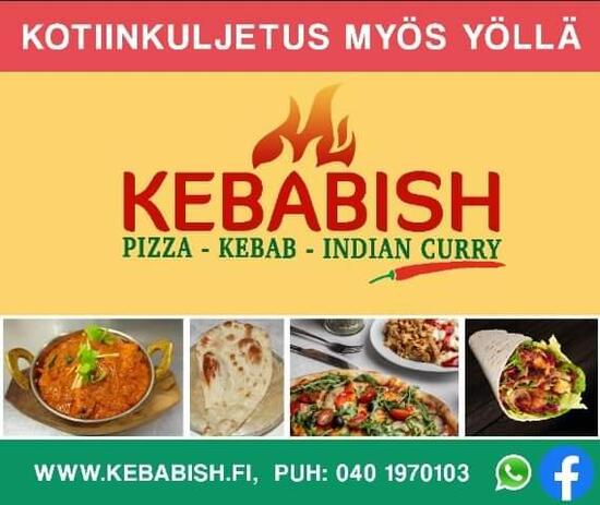 Menu at Kebabish Indian Masala restaurant, Kokkola