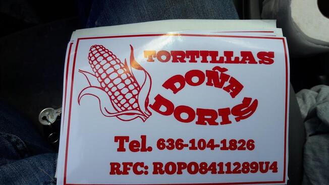 Menu at Tortillas doña doris restaurant, Nuevo Casas Grandes Municipality