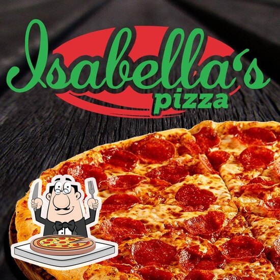 Menu at Isabella's Pizza restaurant, Culiacán