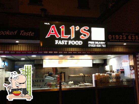 Menu at Alis Fast Food Takeaway, Warrington