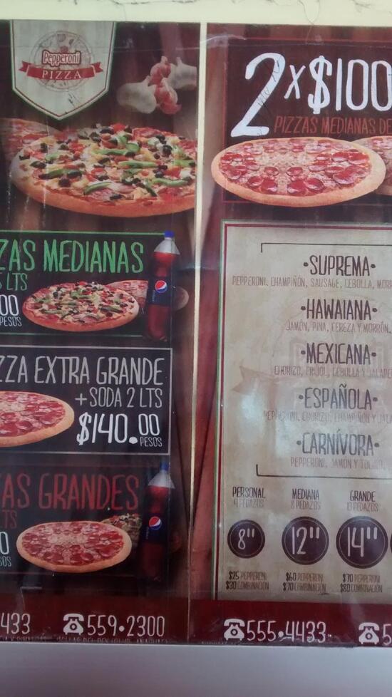 Restaurante Pepperoni PIZZA, Mexicali, Calz Anáhuac 399-1 - Opiniones ...
