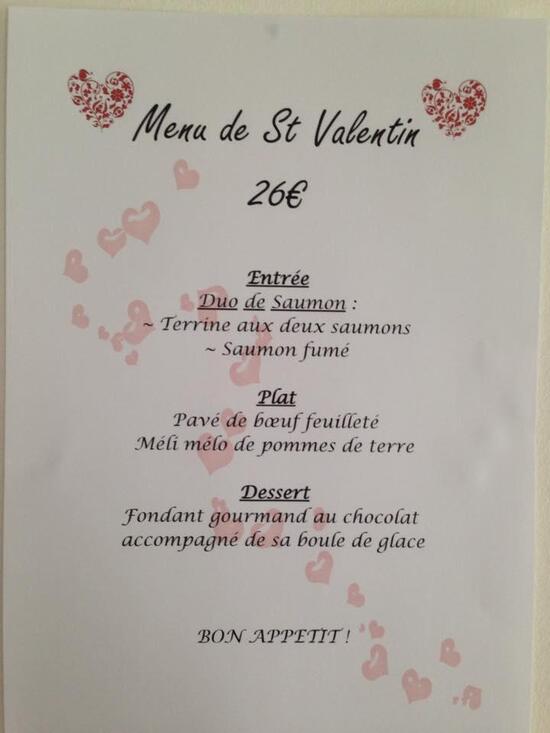 Menu at L Esplanade restaurant, Guilers