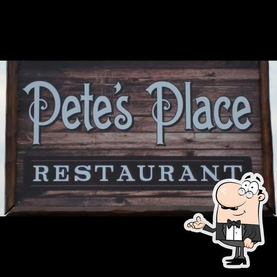 Menu at Pete's Place restaurant, Blue Ridge, E 1st St
