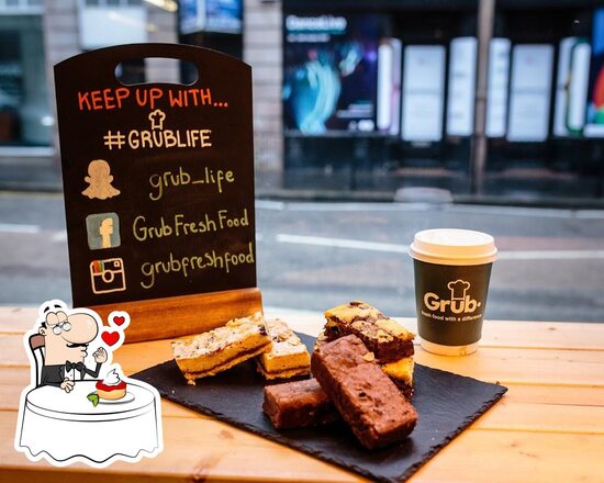 Menu at Grub Fresh Food cafe, Aberdeen, 59 Schoolhill