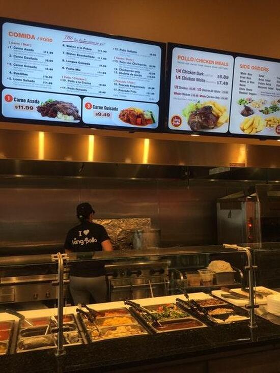 Menu at King Pollo of Reston restaurant, Reston