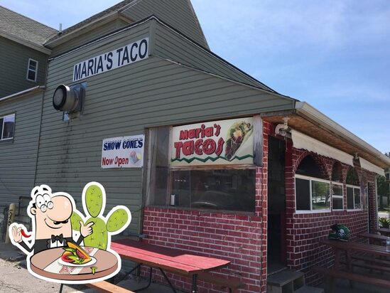 Menu at Maria's Taco restaurant, Marshalltown