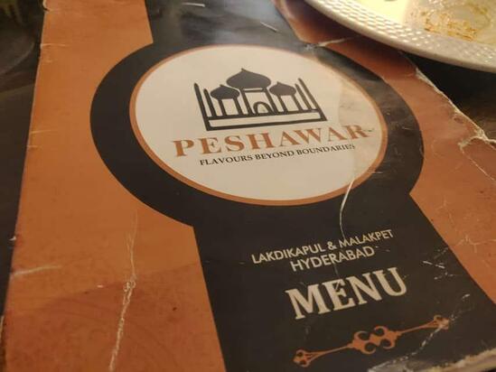 Menu at Peshawar Restaurant, Hyderabad, 6-2-30/E